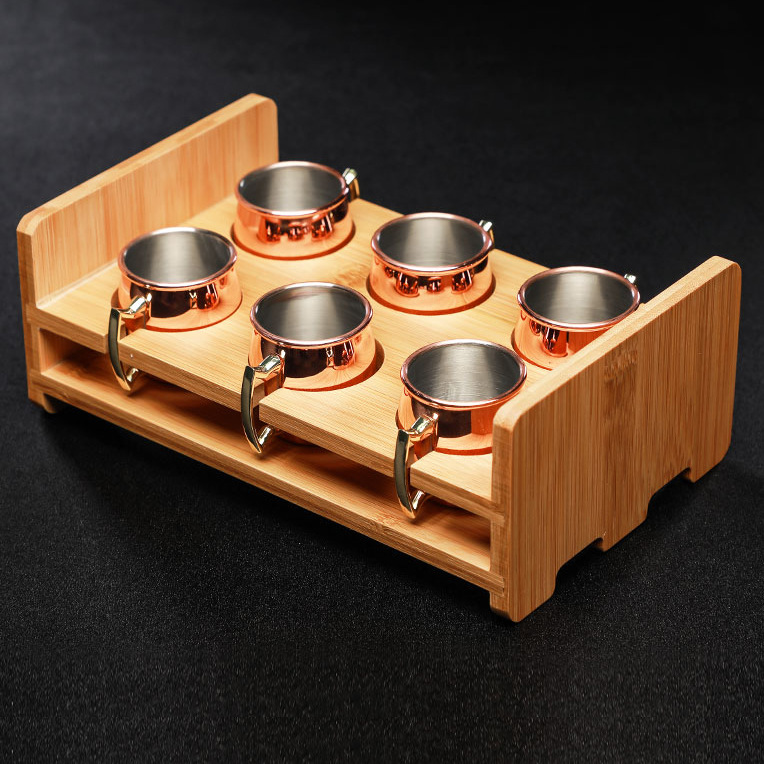 Mini Mule Mug Set 6/1 sa Drvenim Stalkom - Bar-Up